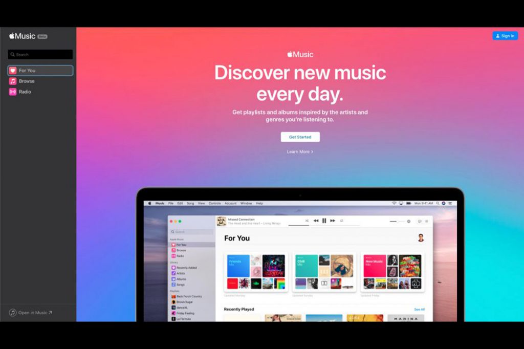 Vous pouvez désormais utiliser Apple Music sur le web