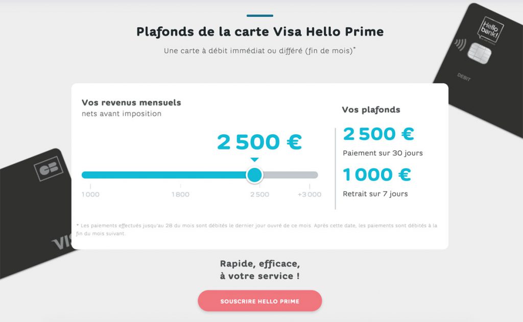 Hello One ou Hello Prime : le comparatif des comptes Hello bank!