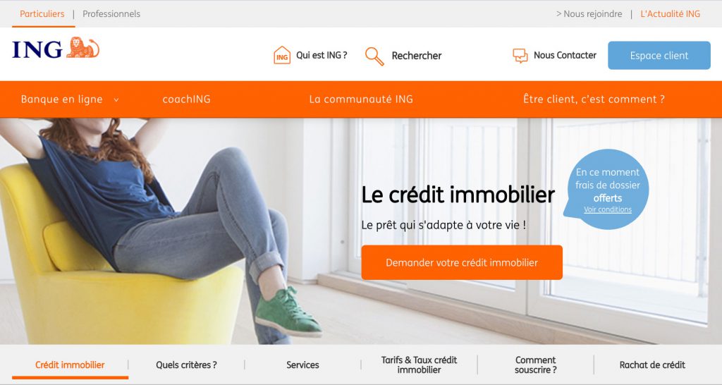 Crédit immobilier ING : se financer à bas coût et avec flexibilité