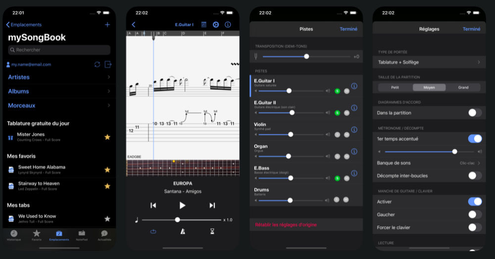 Télécharger Guitar Pro (payant) sur iPhone et Android