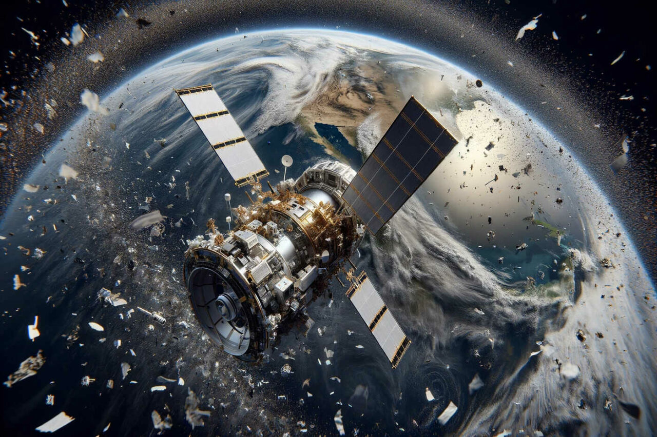 Un satellite envoyé en orbite pour surveiller la pollution spatiale