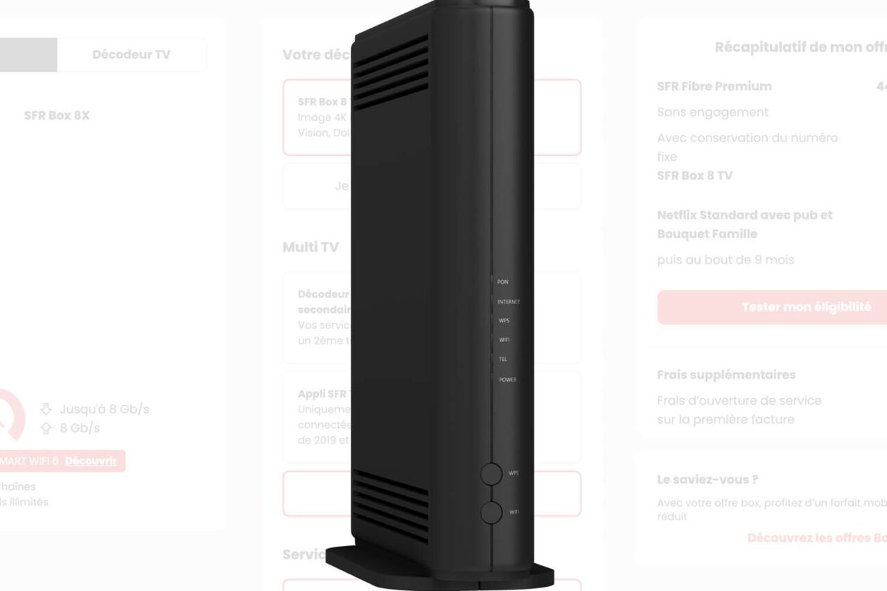 SFR lance une box 8 Gbit/s (presque) comme la Freebox Ultra