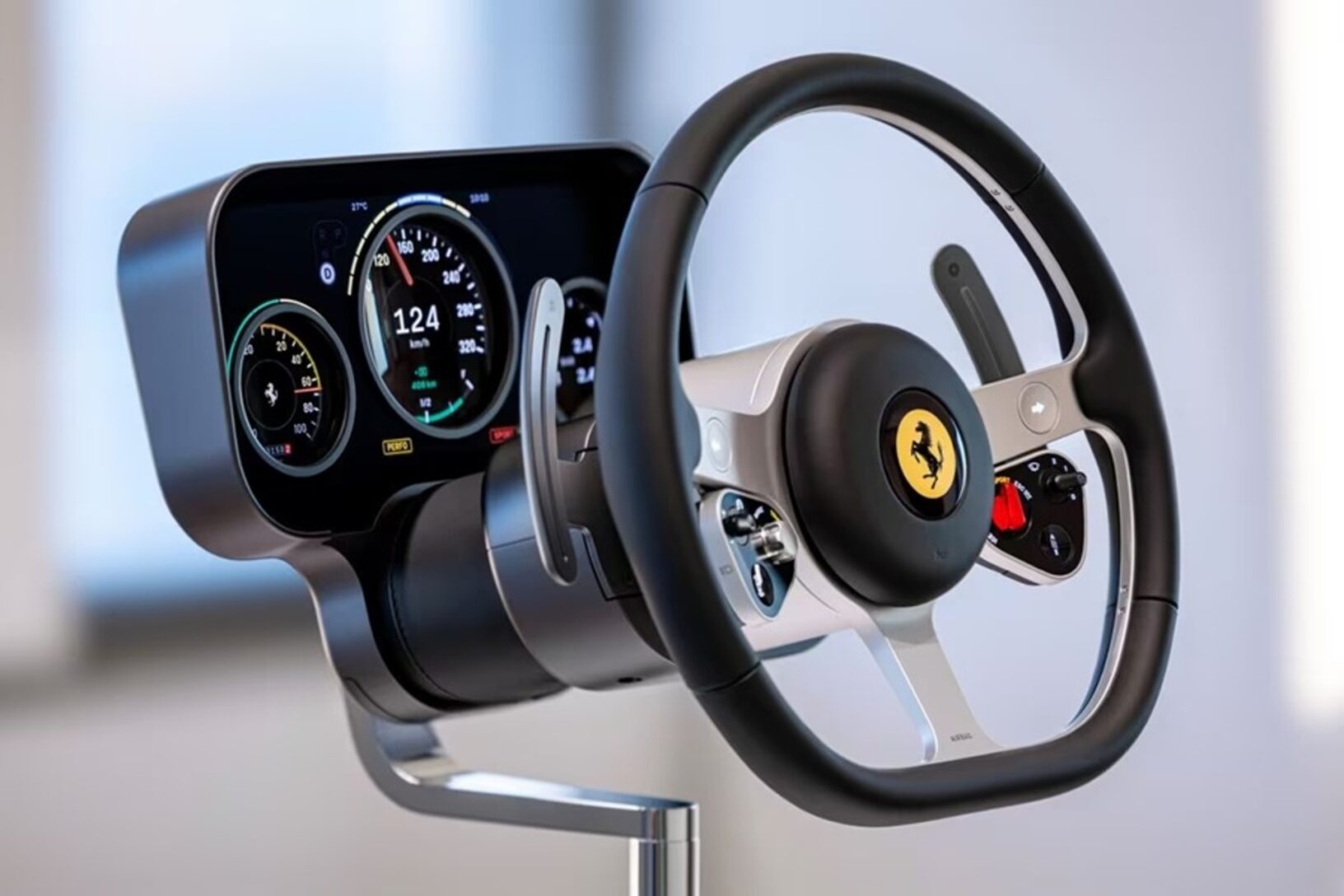 Ferrari dévoile l’habitacle de sa voiture électrique : elle rappelle ...