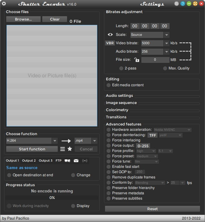 Télécharger Shutter Encoder (gratuit) sur Windows, Mac, Web, Linux - La ...