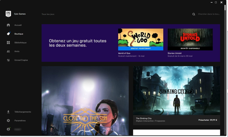 Télécharger Epic Games Store (gratuit) sur Windows, Mac, Web, iOS ...